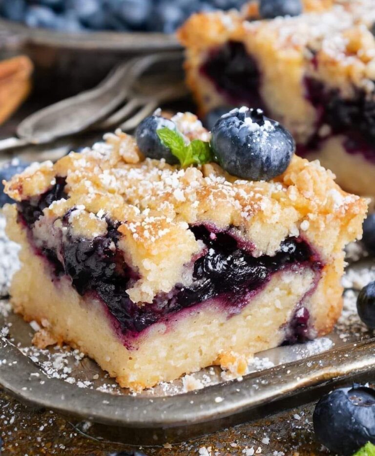 Blueberry Buckle with Brown Sugar Topping – Easy Recipes